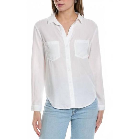 Bella Dahl | Tops | New Bella Dahl White Double Pocket Blouse In White ...
